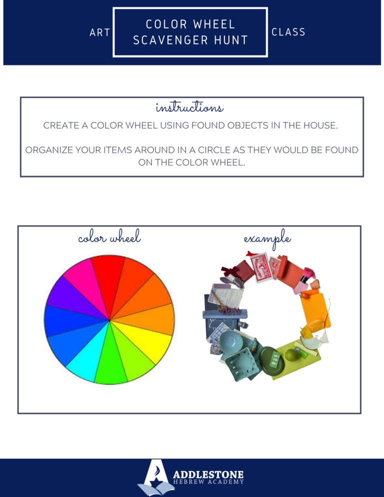 First-Eighth Color Wheel Scavenger Hunt | Addlestone.org